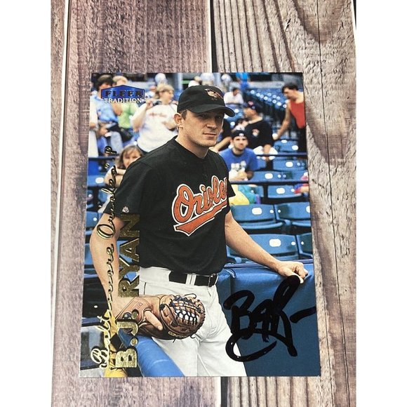 Toys | Bj Ryan Autographed Baseball Card Baltimore Orioles 1999 Fleer ...